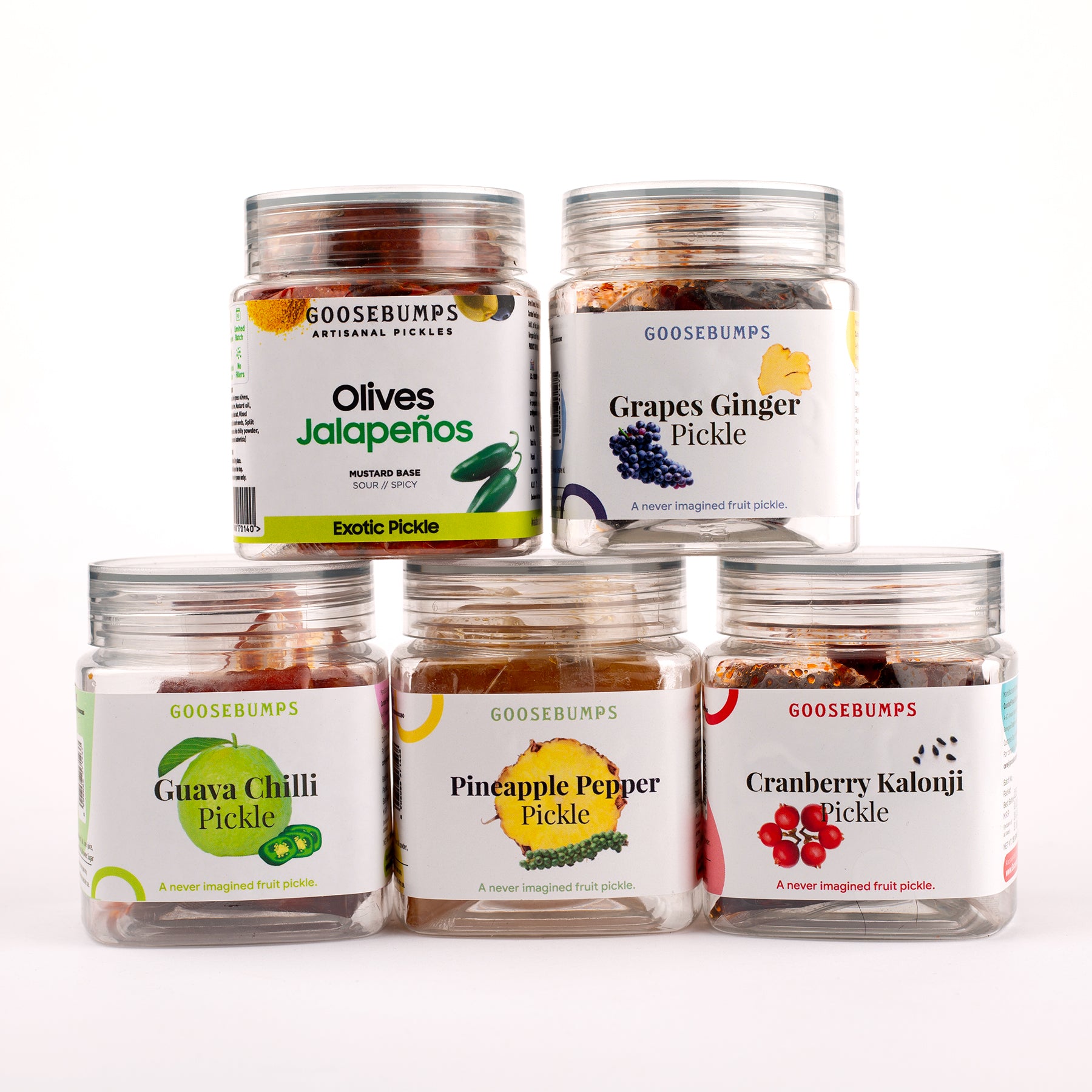 Goosebumps 5 Exotic Fruit Pickles Combo – Goosebumps Store
