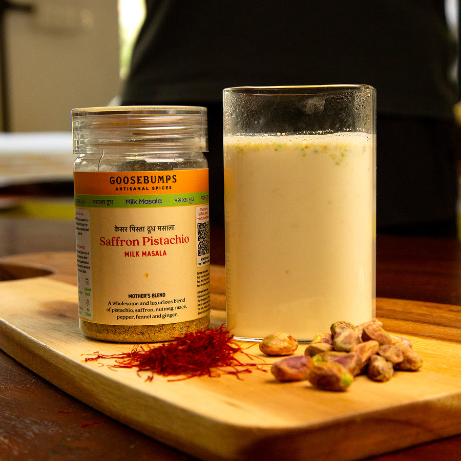 Saffron Pistachio Masala Doodh (Milk) – Goosebumps Store