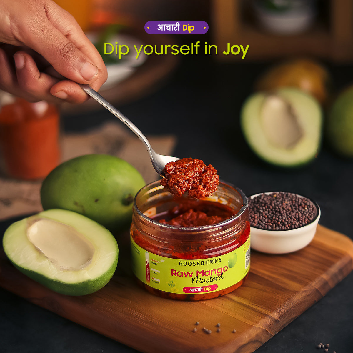 Raw Mango Mustard Achari Dip – Goosebumps Store